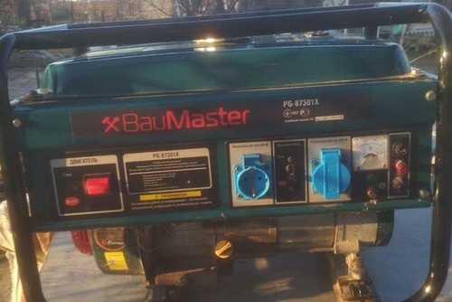 Генератор бензиновый BauMaster PG-87301X 2.8 Квт
