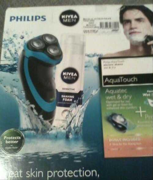 Электро бритва philips aqua touch AT750