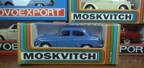 Москвич-407 синий, модель 1:43