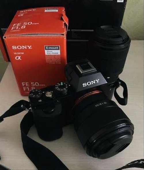 Фотоаппарат премиум Sony Alpha A7 + 2 объектива