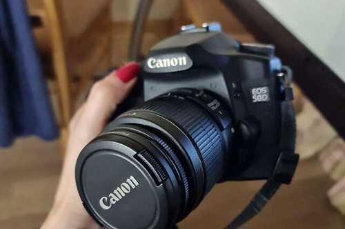 Зеркальный фотоаппарат canon 50d kit