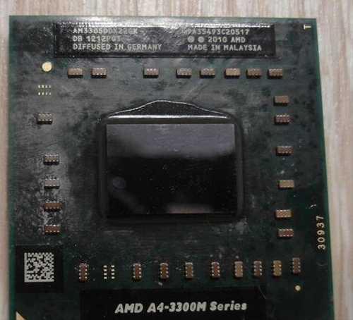 Процессор AMD A4-3300M, Socket FS1r1