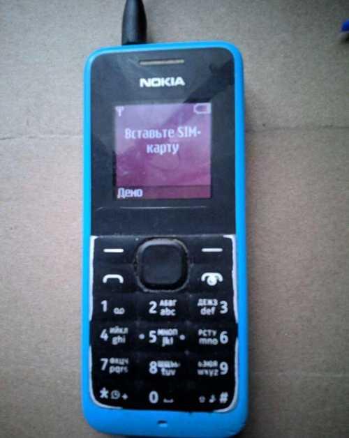 Телефон Nokia 105 синий