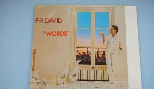 F.R. David -1982 "Words" -Germany -LP