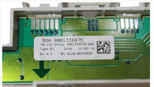 Плата индикации посудомойки Bosh\Siemens smv25ex02