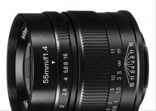 Объектив 7Artisans 55mm f/1.4 Sony E-mount (APS-C)