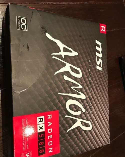 Видеокарта Radeon RX-580 8 GB MSI, на гарантии