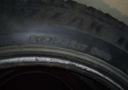 Резина Bridgestone 215/55 R17 Липучка