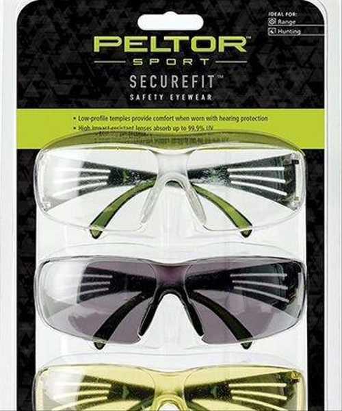 Стрелковые очки Peltor Sport SecureFit 400 Glasses