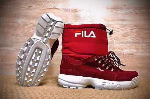 Зимняя обувь Fila новая Burgundy farmen