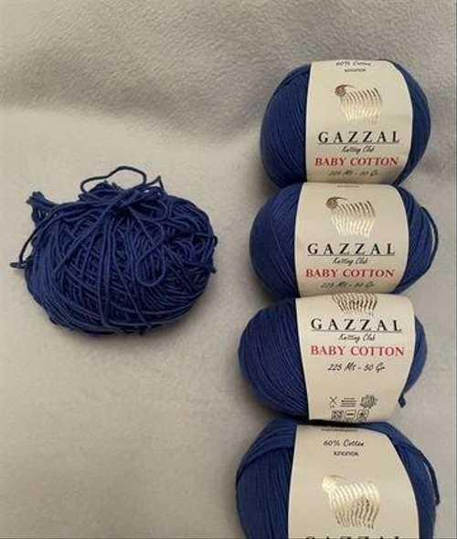 Пряжа gazzal baby cotton