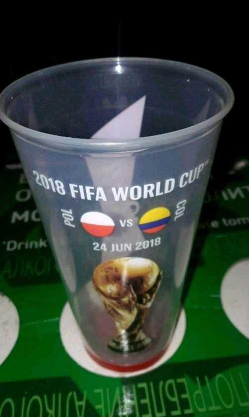 Стаканы памятные с fifa World Cup 2018 по футболу