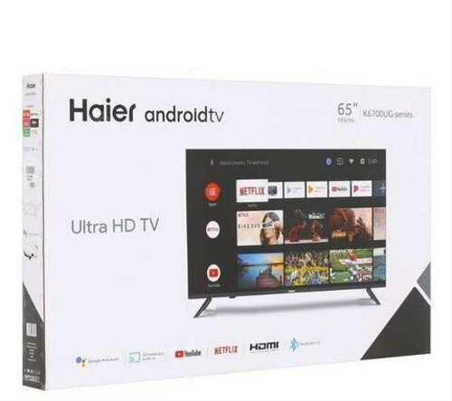Новый телевизор 4k Haier 65 дюймов LE65K6700UG