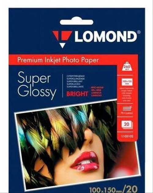 Фотобумага lomond super glossy 260gsm