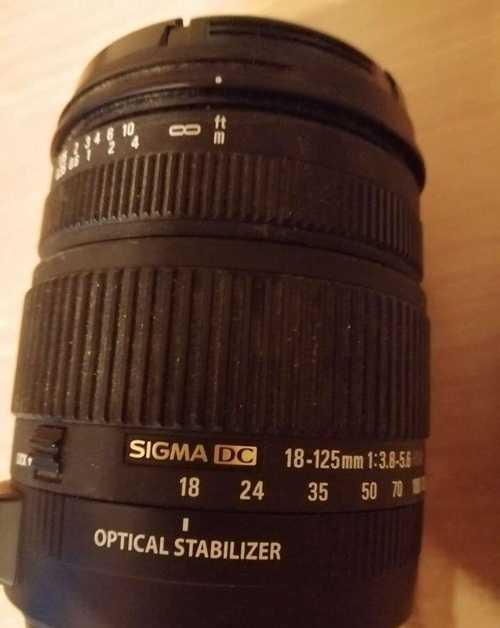 Объектив Sigma DC 18-125mm