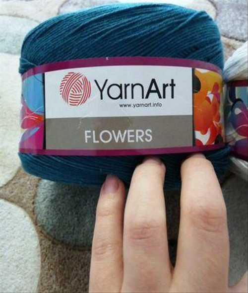 Новая пряжа yarnart flowers