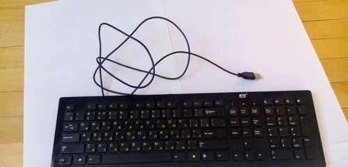 Клавиатура BTC 6311U Ultra Slim Keyboard Black USB