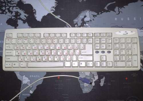 Белая клавиатура Genius K627 (KB-06X) - PS/2