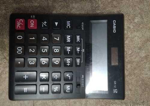 Калькулятор casio GR-12 большой