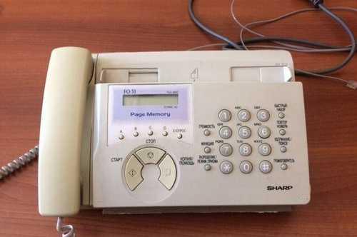 Телефон-факс sharp модель FO 51