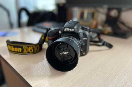 Nikon d610 с объективом AF-S Nikkor 50mm 1:1.4G
