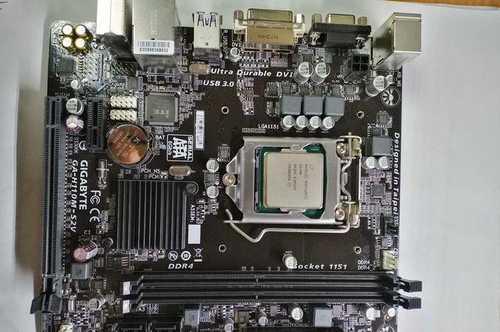 Ga-h110m-s2v / Pentium g4400 / WD 320гб / Crown