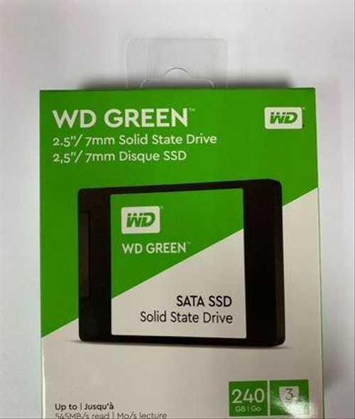 Твердотельный накопитель WD green SSD 240 GB