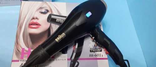 Профессиональный фен Braun с индикатором, новый