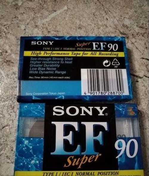 Аудиокассеты sony EF 90 super
