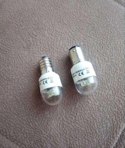 Лампочки светодиодные E14 BA15D для швейных машин