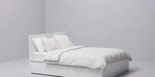 Двуспальная кровать IKEA malm 160x200