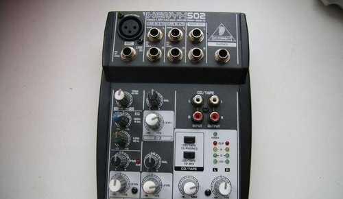 Микшерный пульт behringer xenyx 502