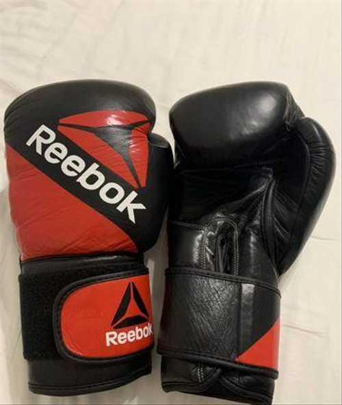 Кожаные боксерские перчатки Reebok 14 oz