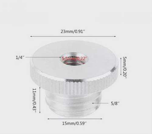 Переходник 1/4 на 5/8 для лазерного уровня (новый)