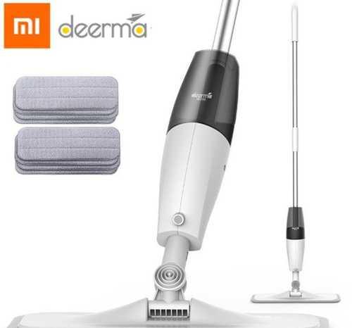 Швабра Xiaomi Spray Mop с комплектом из 8 тряпок