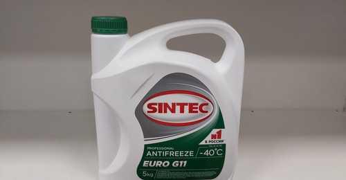 Антифриз sintec G-11 euro зелёный 5кг