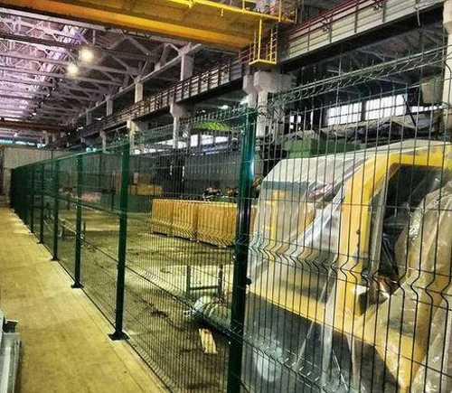 Забор из сетки