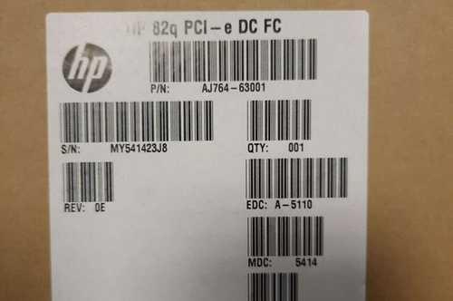 Контроллер HP 82Q 8Gb Dual Port PCI-e FC HBA AJ764