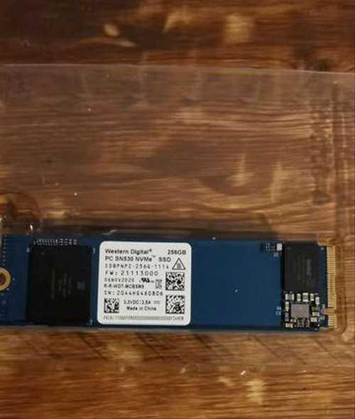 Ssd wd pc sn530 nvme 256gb