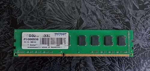 Оперативная память patriot DDR3-1333 PSD32G13332
