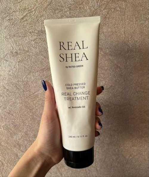 Real shea by rated green питательная маска для вол