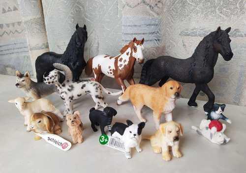 Schleich лошади и домашние животные