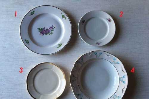 Посуда СССР: тарелки, селедочницы, розетки
