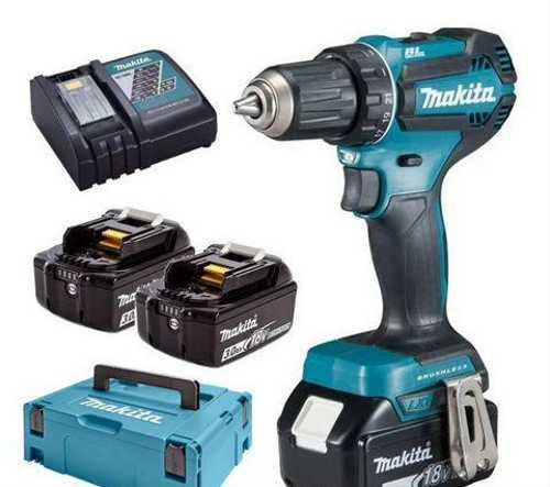 Дрель-шуруповерт Makita DDF485RF3J