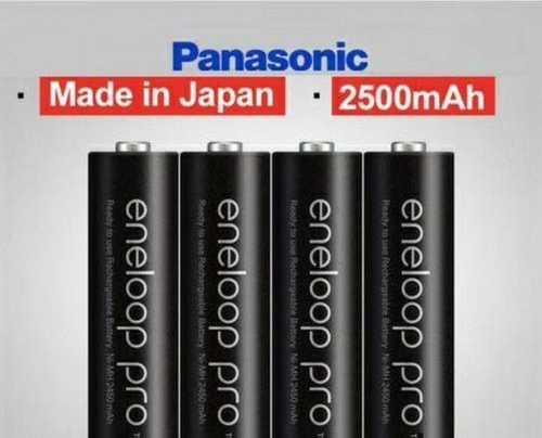 Аккумуляторы Panasonic Eneloop Pro AA/ааа, новые