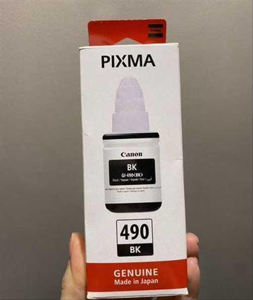 Pixma черные чернила GL 490BK