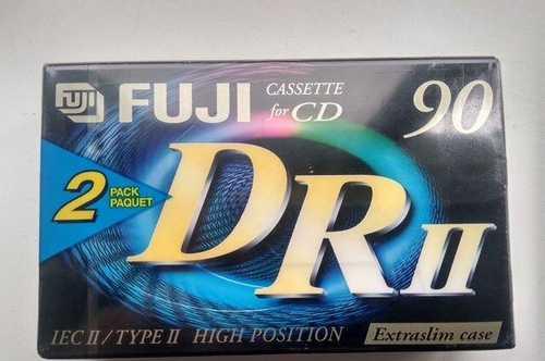 Аудиокассета Fuji DR II 90. 2 шт. Новые,запечатаны