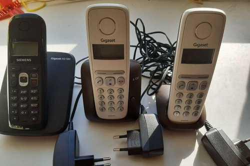 Телефоны siemens gigaset A130 DUO и AS180