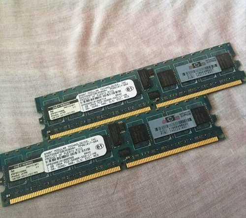 Серверная оперативная память HP 1 GB dimm DDR2 sdr