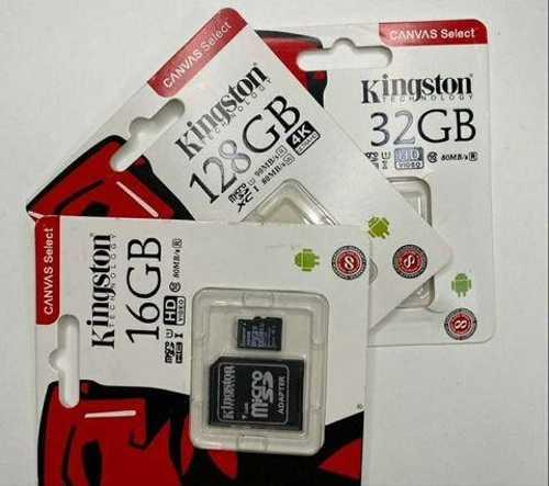 Карта памяти MicroSd 16/32/128Gb